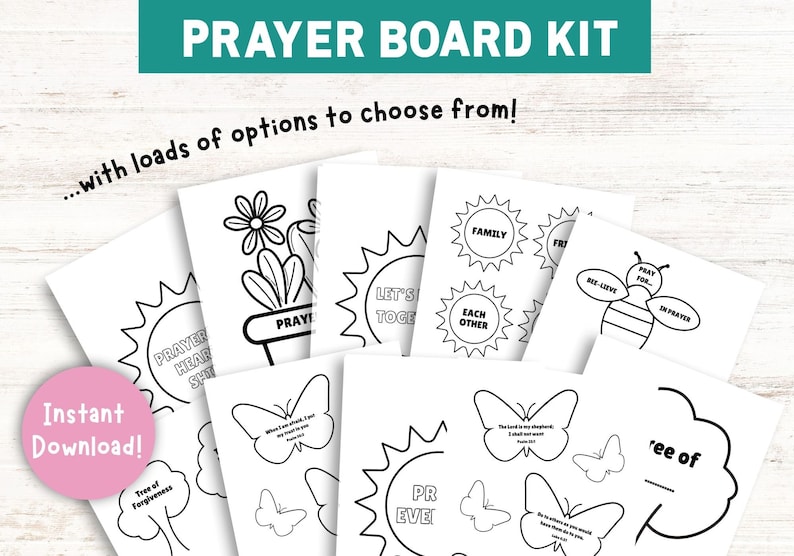 Prayer Board for Kids, Christian Kids Prayer Activity, Sunday School ...