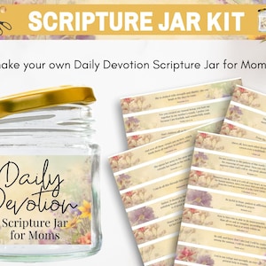 Scripture Jar for Mom, Mothers Day Scripture Jar, Prayer Jar, Mothers ...