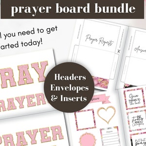 Big Prayer Board Bundle, Prayer Board Party Printables, Christian ...