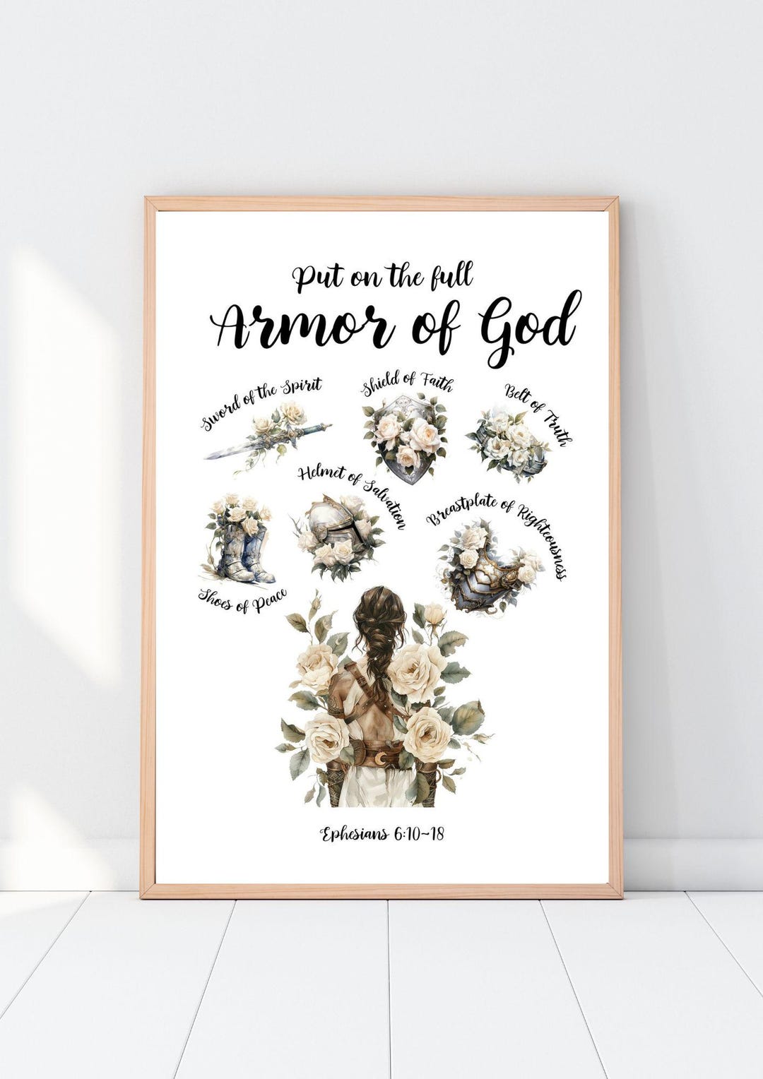 Armor of God Printable, Full Armor of God Wall Art, Armor of God Poster ...
