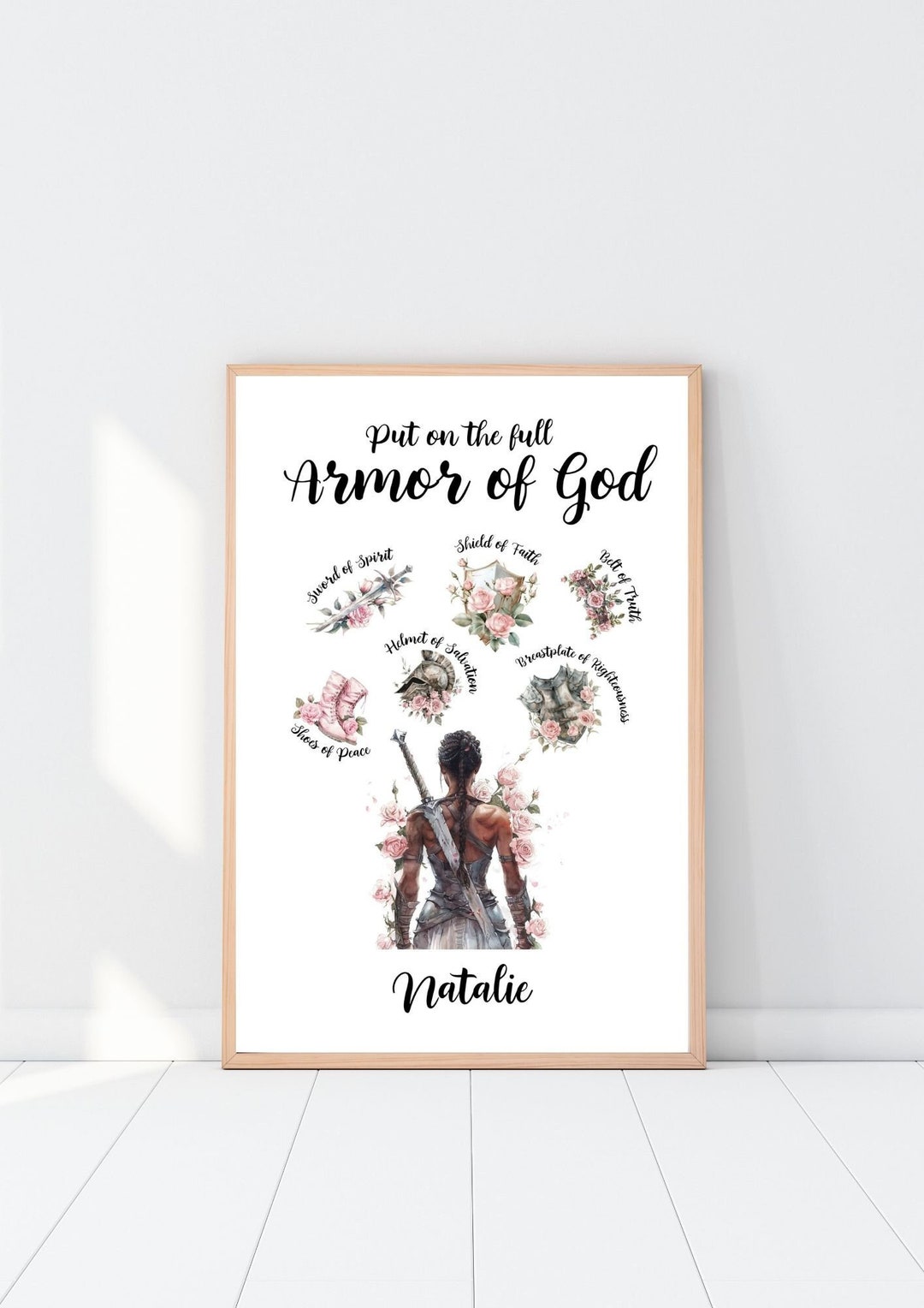 Personalized Armor of God Printable, Full Armor of God Wall Art ...