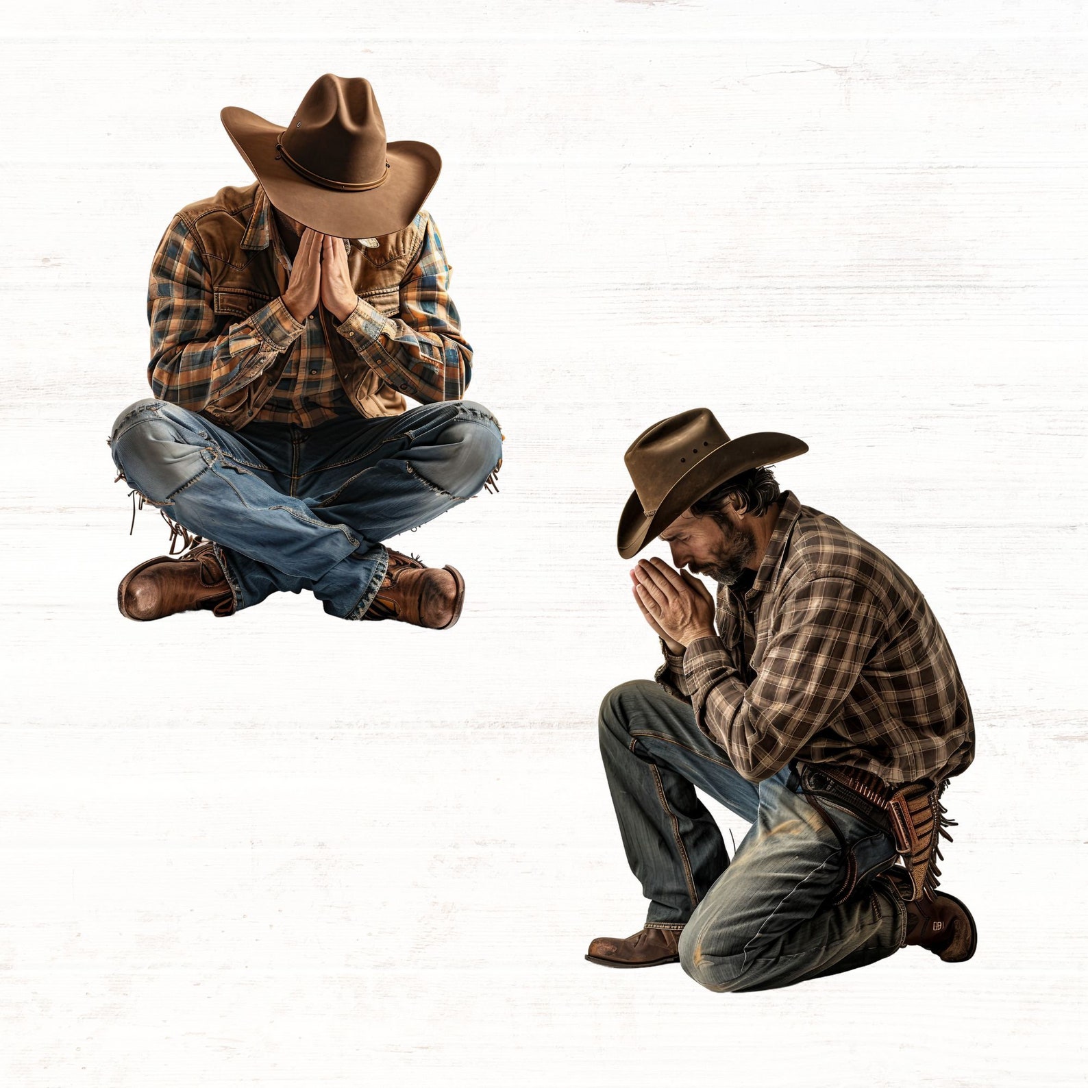 Praying Cowboys PNG, Praying Men Clipart, Christian PNG, Digital ...