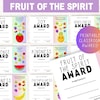 Fruit of the Spirit Awards, Printable Fruit of the Spirit Certificate ...