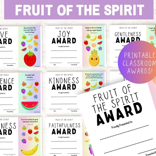 Fruit of the Spirit Poster - Etsy
