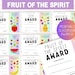 Fruit of the Spirit Awards, Printable Fruit of the Spirit Certificate ...