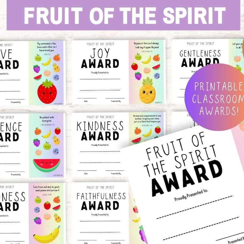 Christian Character Awards - Etsy