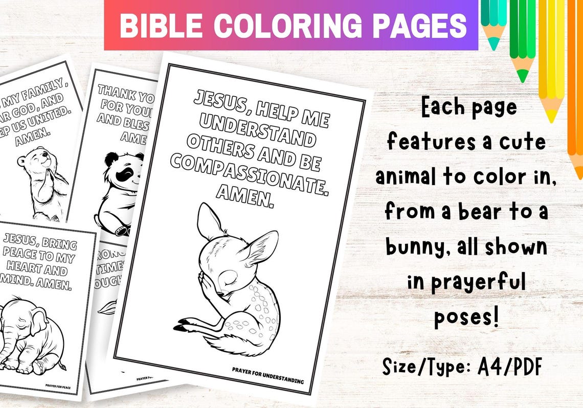 Kids Prayer Coloring Activity, Printable Bible Coloring Pages ...