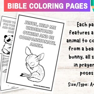 Kids Prayer Coloring Activity, Printable Bible Coloring Pages ...