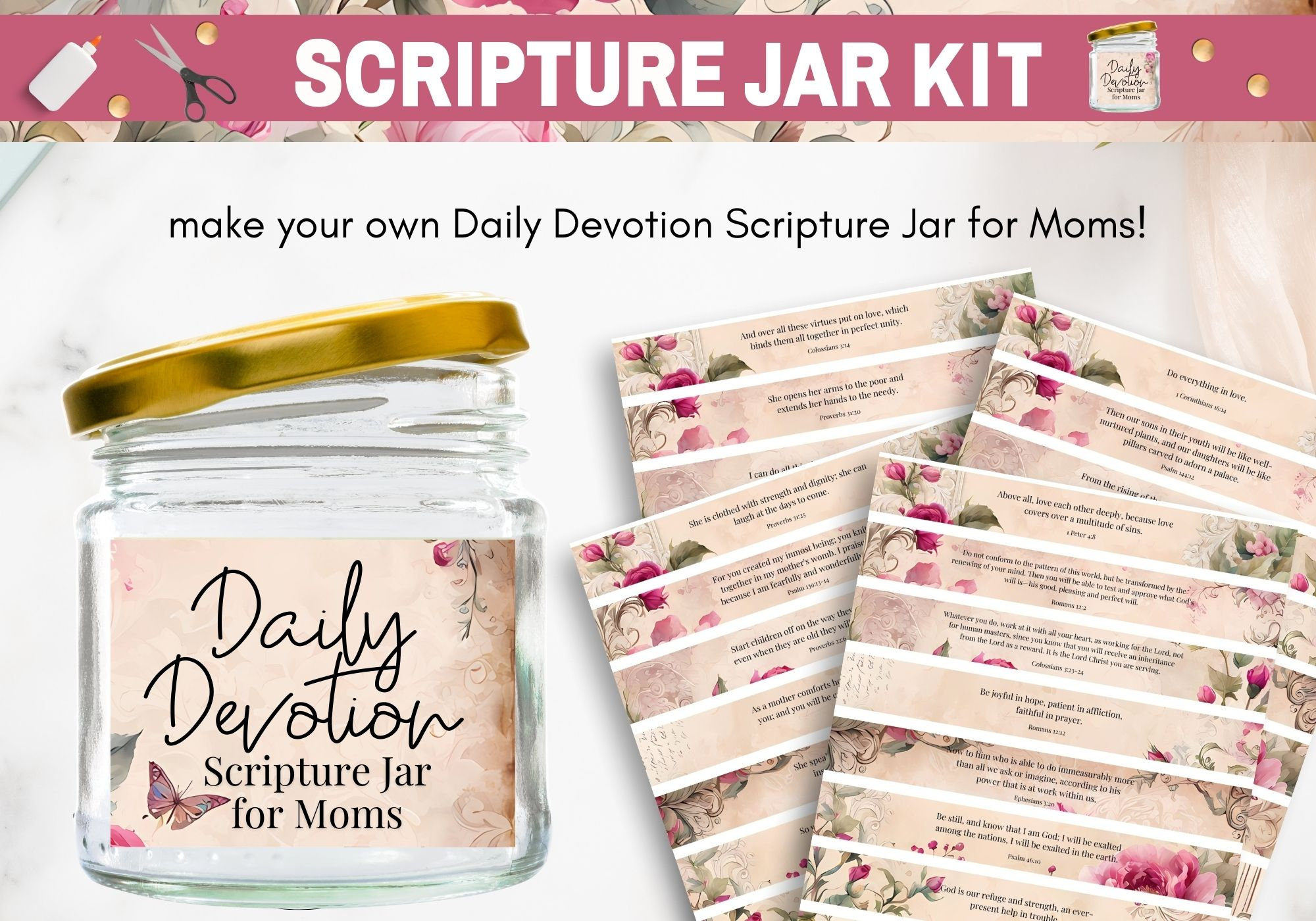 Mom Scripture Jar, Mothers Day Scripture Jar, Prayer Jar, Mothers Day ...