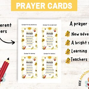 Back to School Prayer Cards, Back to School Prayers, Prayer Tag ...