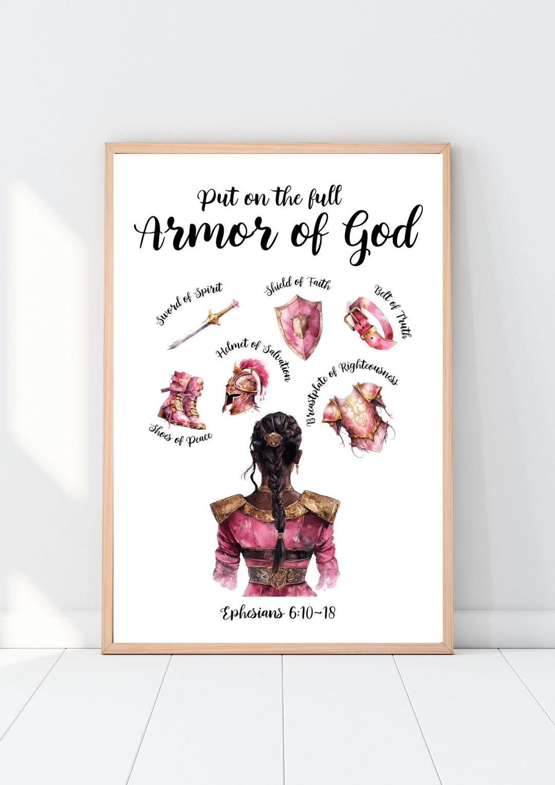 Armor of God Printable, Full Armor of God Wall Art, Armor of God Poster ...