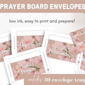 Prayer Board Envelopes, Printable Prayer Board Kit, Prayer Wall ...