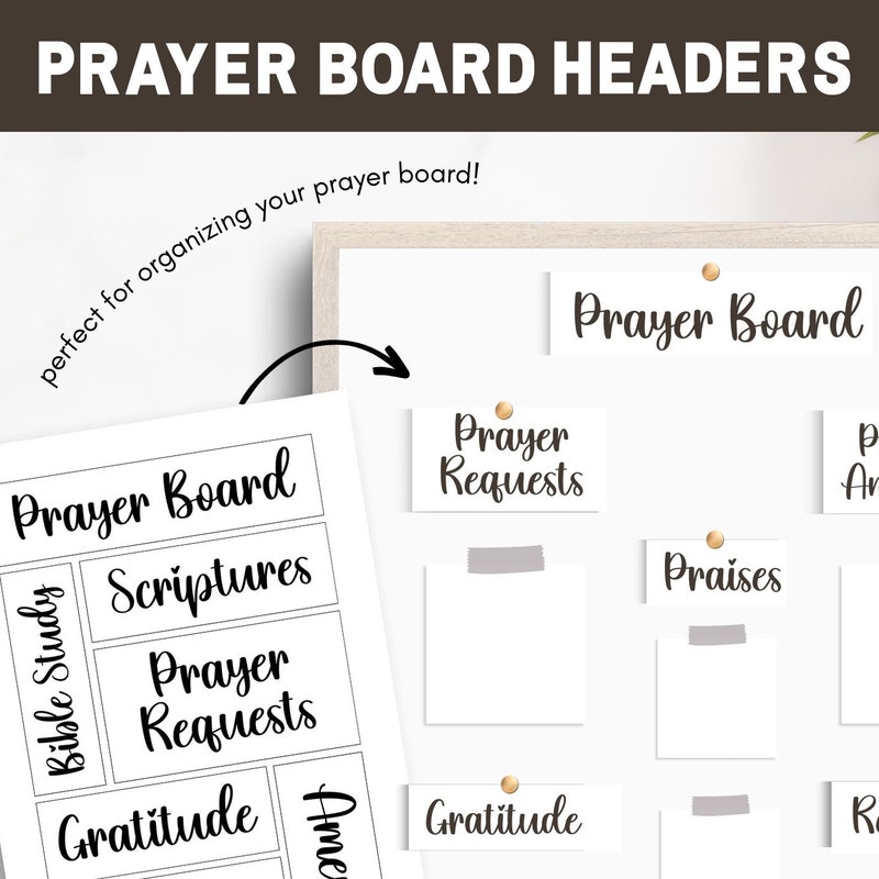 Labels for Prayer Board - Etsy