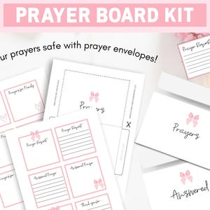 Pink Prayer Board Kit 2026, Printable Girls Prayer Board, Prayer ...