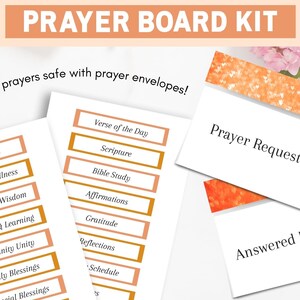 Prayer Board Kit Printable, Prayer Board Envelopes, Prayer Board Party ...