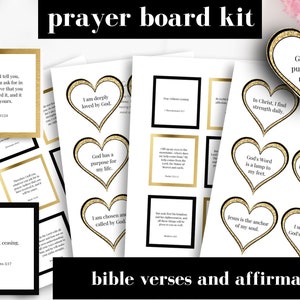 Prayer Board Kit, Printable Prayer Party Kit, Christian Wall Collage ...