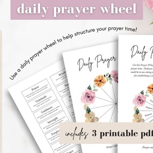 Daily Prayer Wheel Printable, Prayer Routine, Prayer Board Kit - Etsy
