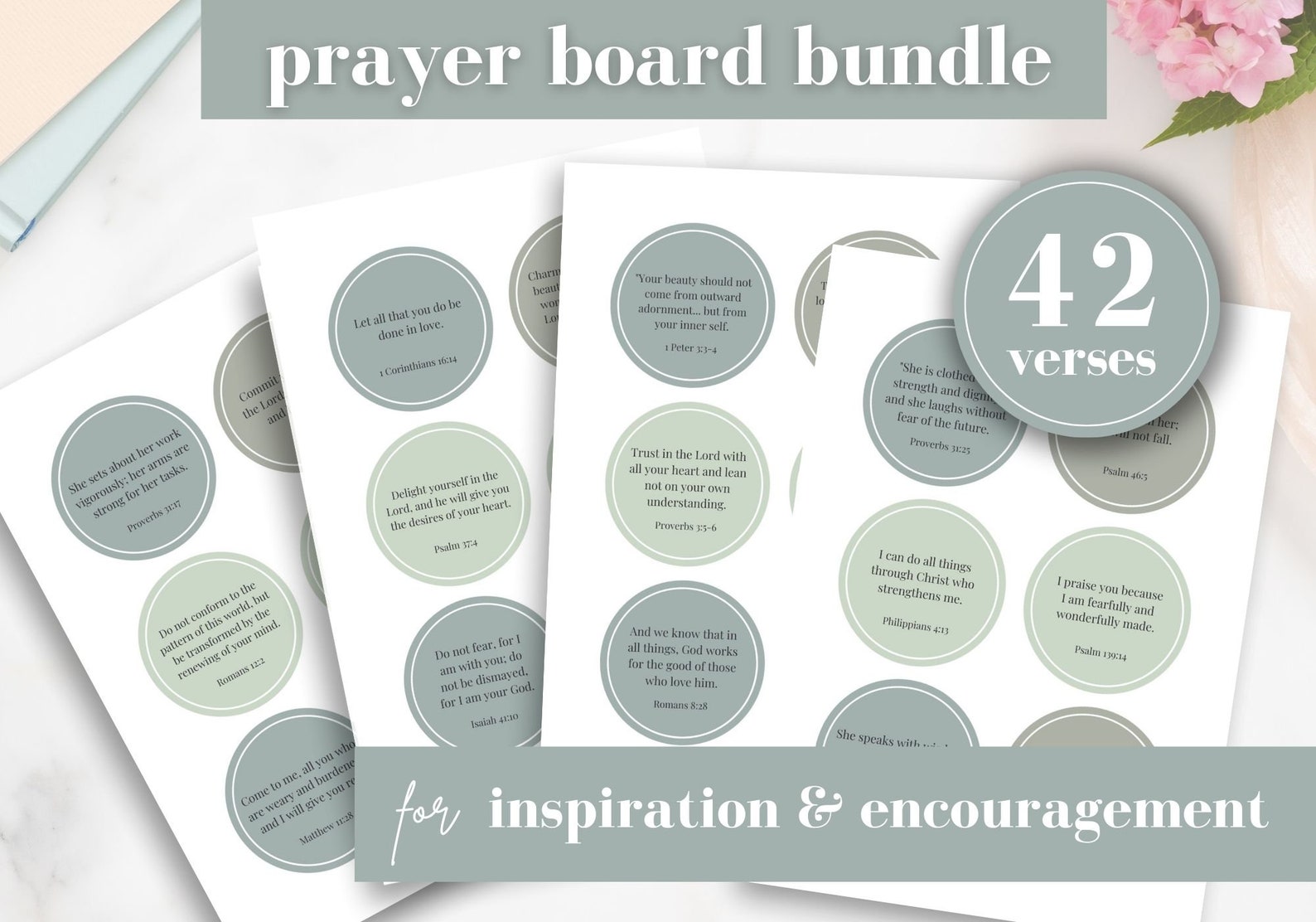 Prayer Board Bundle, Prayer Board Party Printables, Christian Prayer ...