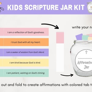 Kids Affirmation Scripture Jar PDF, Make Your Own Scripture Jar ...