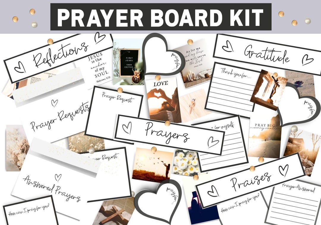 Prayer Board Kit 2026, Printable Prayer Board Stater Kit, Prayer ...