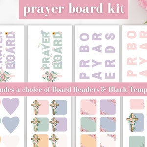 Prayer Board Printable, Daily Prayer Board, Bible Verse Cards ...