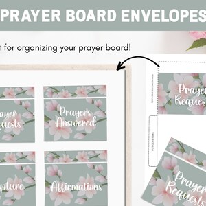 Printable Prayer Board Envelopes, Prayer Board Kit, Prayer Wall ...