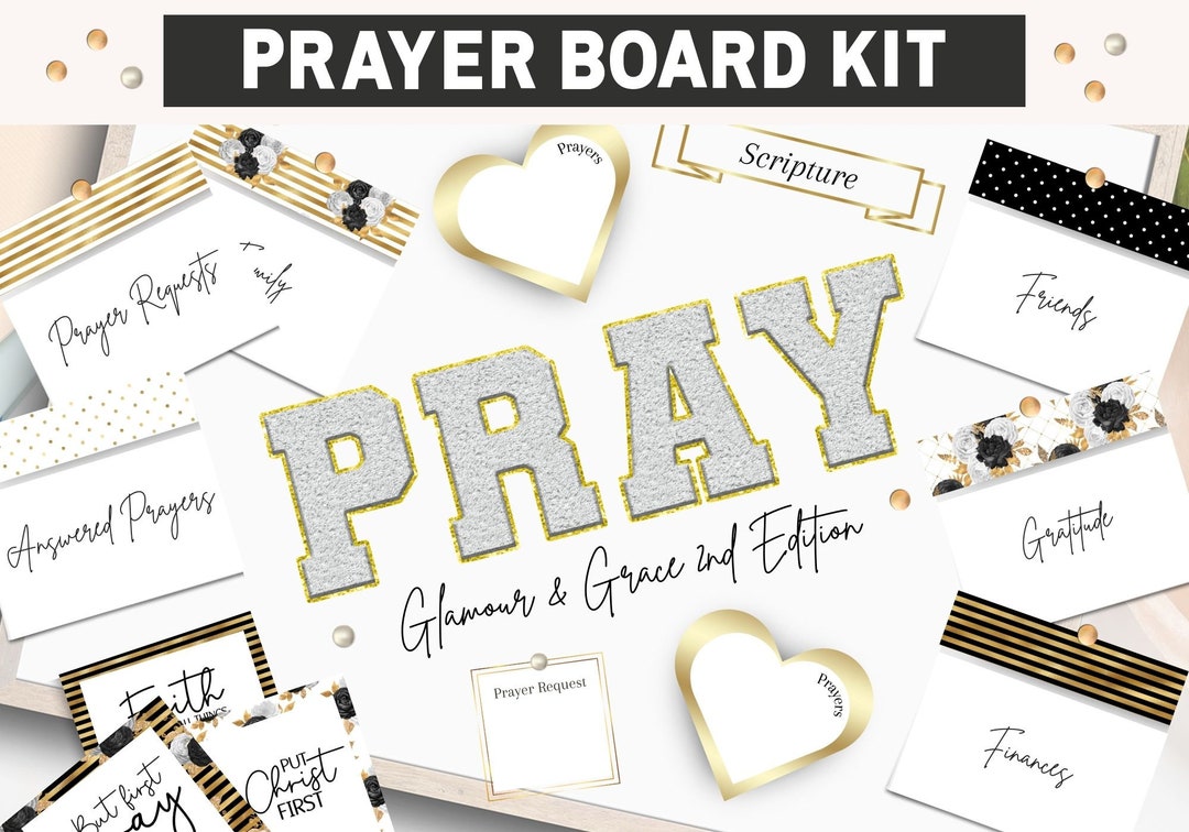 NEW Prayer Board Kit Printable, Prayer Board Envelopes, Prayer Board ...