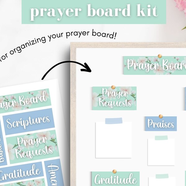 Prayer Board Kit Printable - Etsy