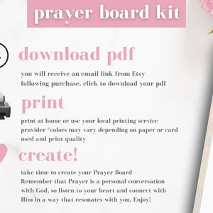 Prayer Board Printable, Prayer Cards, Christian Wall Collage, Bible ...