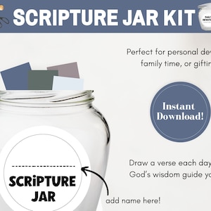 Mens Scripture Jar Printable, Make Your Own Scripture Jar, Prayer Jar ...