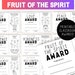 Fruit of the Spirit Awards, Printable Fruit of the Spirit Certificate ...