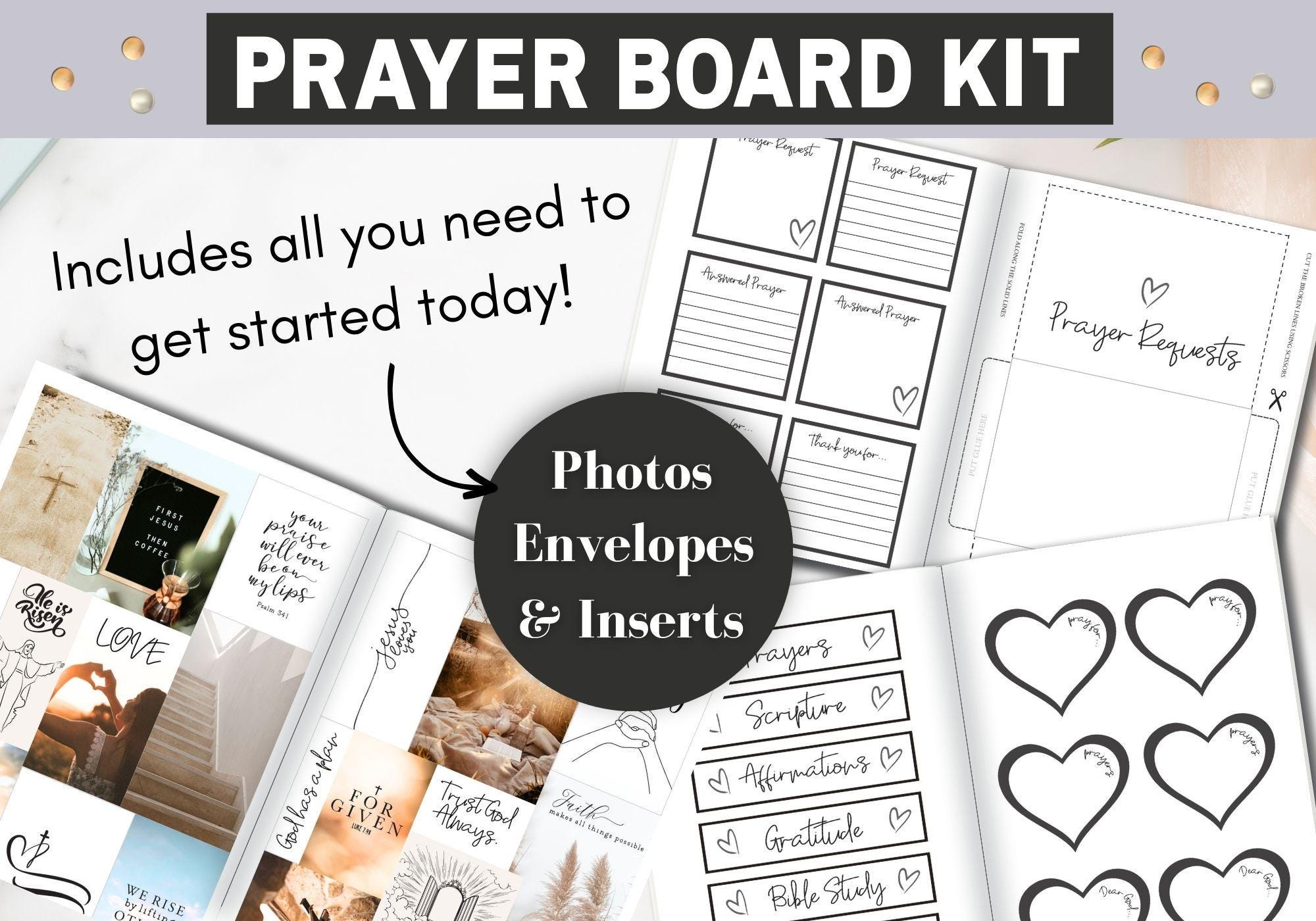 Prayer Board Kit 2026, Printable Prayer Board Stater Kit, Prayer ...