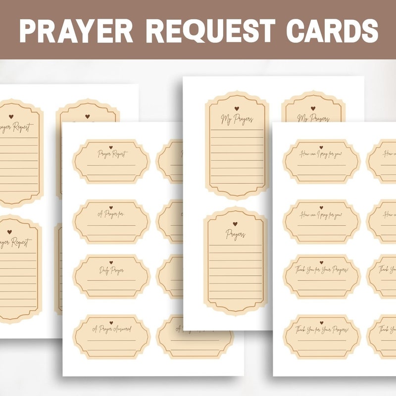 Prayer Request Cards - Etsy