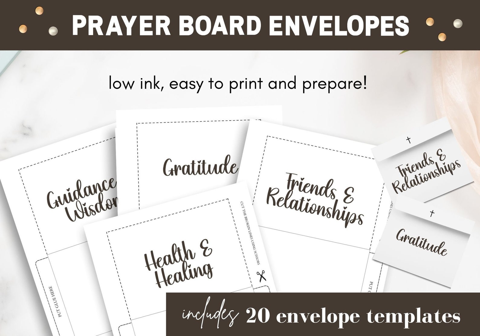 Prayer Board Envelopes, Printable Prayer Board Kit, Prayer Wall ...