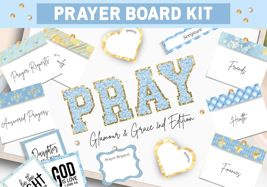 NEW Prayer Board Kit Printable, Prayer Board Envelopes, Prayer Board ...