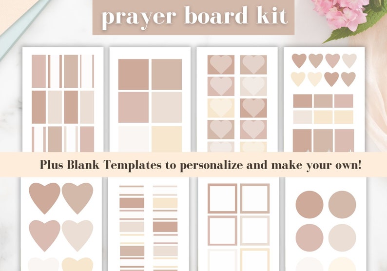 Prayer Board Bundle, Prayer Board Party Printables, Christian Prayer ...