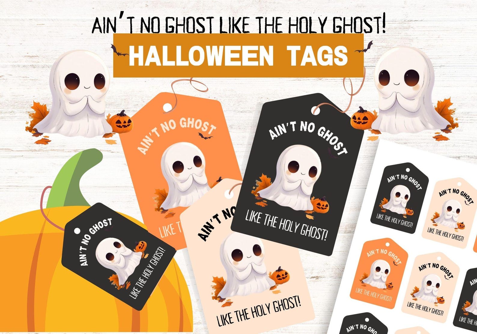 Christian Halloween Tags, Kids Halloween Labels, Kids Church Candy Tag ...