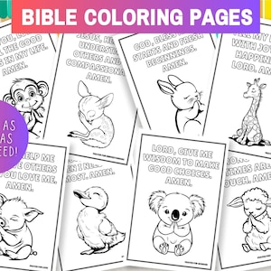 Kids Prayer Coloring Activity, Printable Bible Coloring Pages ...