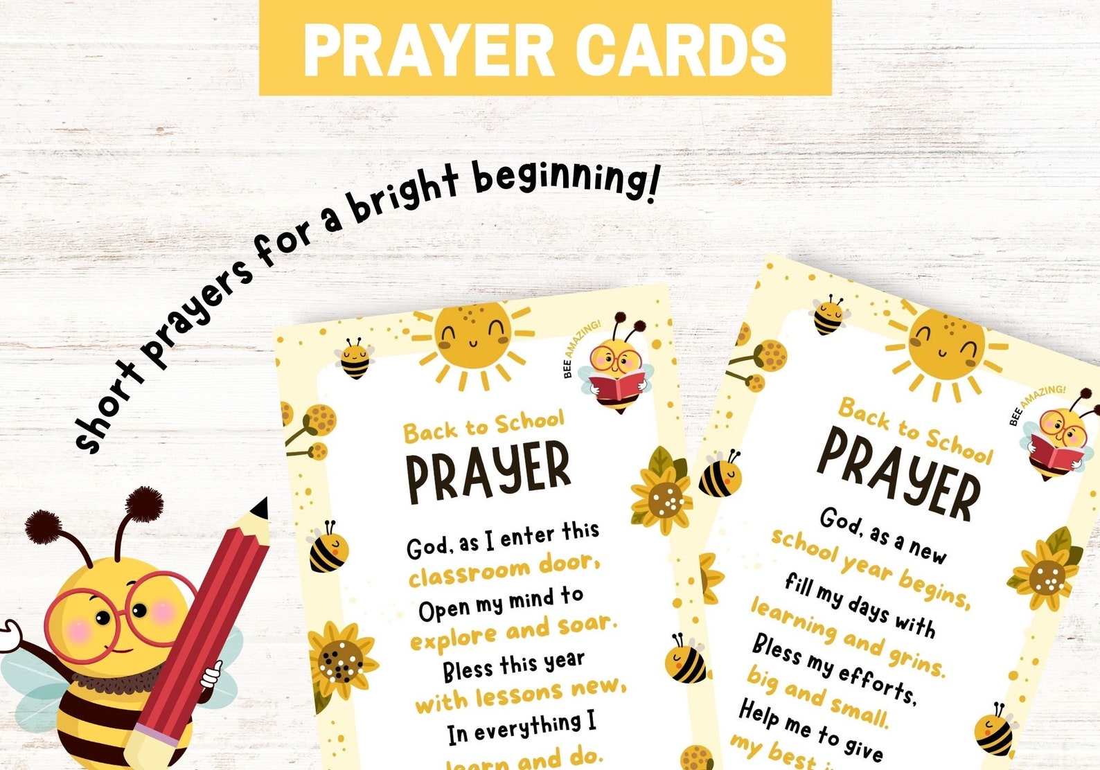 Back to School Prayer Cards, Back to School Prayers, Prayer Tag ...