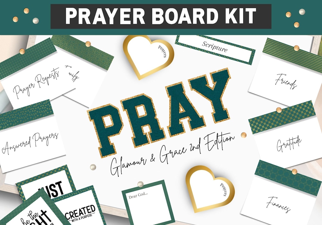NEW Prayer Board Kit Printable, Prayer Board Envelopes, Prayer Board ...