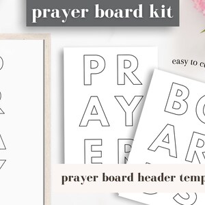 Prayer Board Printable Kit, Prayer Board Ideas, Daily Prayer Board ...