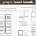 Big Prayer Board Bundle, Prayer Board Party Printables, Christian ...
