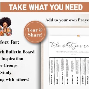Take What You Need Printable, Christian Bulletin Board, Bible Verse ...