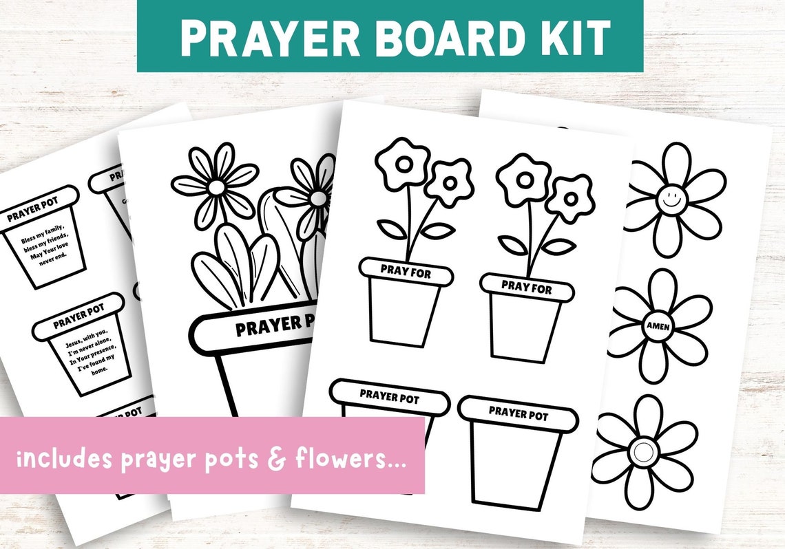 Prayer Board for Kids, Christian Kids Prayer Activity, Sunday School ...