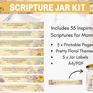 Scripture Jar for Mom, Mothers Day Scripture Jar, Prayer Jar, Mothers ...