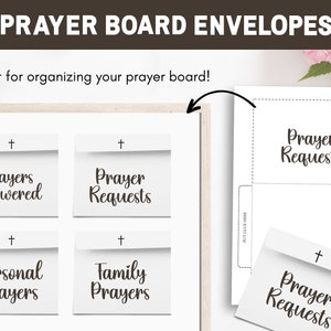 Prayer Board Envelopes, Printable Prayer Board Kit, Prayer Wall ...