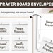 Prayer Board Envelopes, Printable Prayer Board Kit, Prayer Wall ...