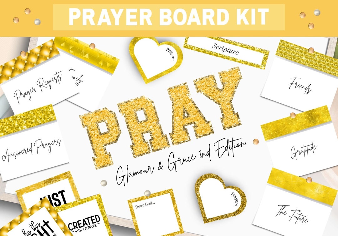Prayer Board Kit Printable, Prayer Board Envelopes, Prayer Board Party ...
