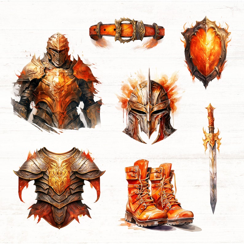 Armor Of God Clip Art Full Armor Of God Pngs Ephesians 6 Etsy