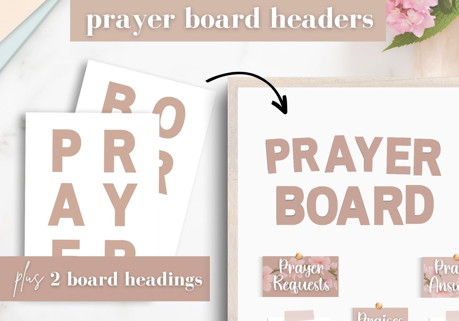Prayer Board Headings, Daily Prayer Board Words, Prayer Bulletin Board ...